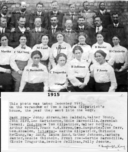 1915 Workers on 22 December